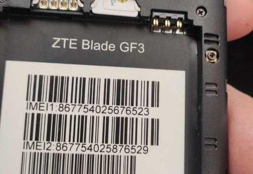 ZTE Blade GF3, 8 ГБ