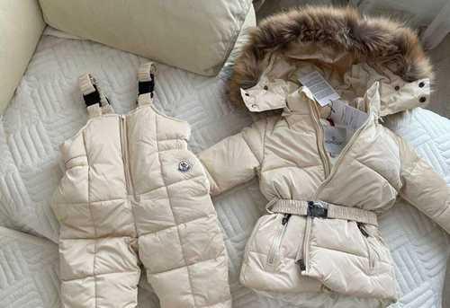 Зимний детский комбинезон куртка + штаны Moncler