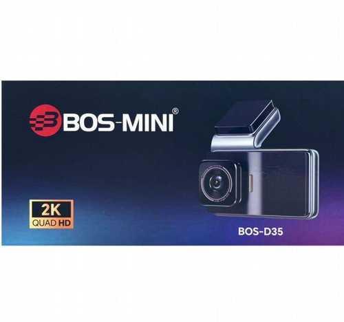 Видеорегистратор BOS-mini BOS-D35L WI-FI 2K с задней камерой