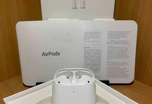 Беспроводные наушники Apple AirPods 2+чехол