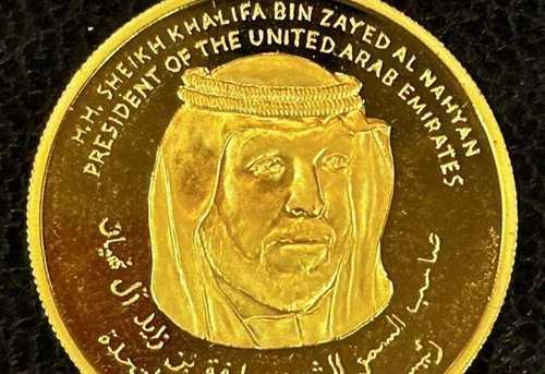 Золотая монета ОАЭ Бурдж-Халиф 2012 г
