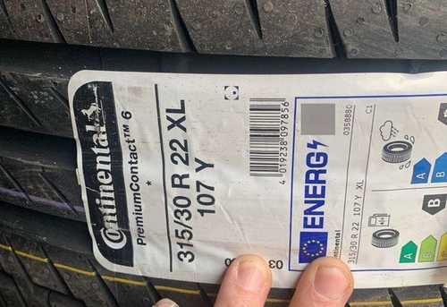 Continental ContiPremiumContact 6 315/30 R22 107Y