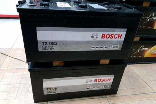 Bosch 220 Ah T3 с доставкой 24часа в сутки