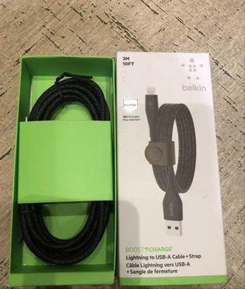 Кабель Belkin 3м черный (F8J236DS10-BLK)