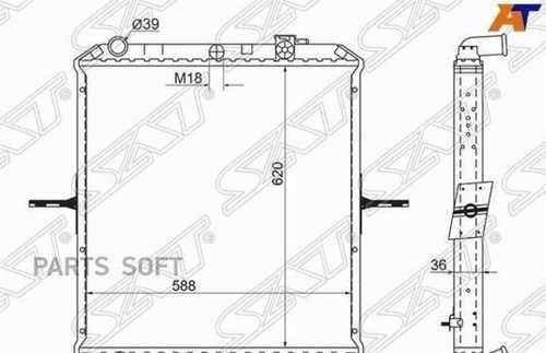 Радиатор isuzu ELF NPR81 04