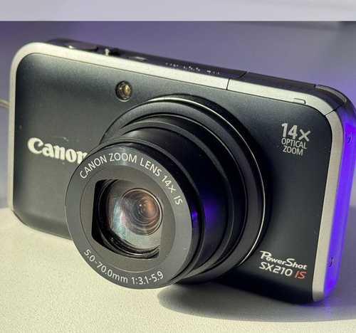 Компактный фотоаппарат Canon PowerShot SX210 IS