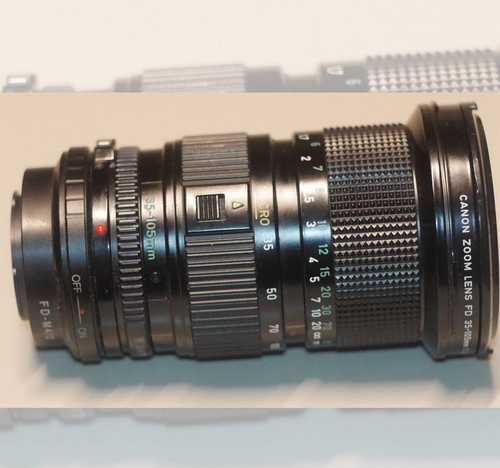 Объектив canon FD 35-105 c переходником MFT