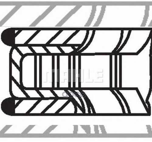 Кольца поршневые 03032N2 Mahle/Knecht