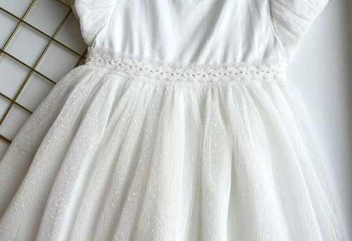 Платье белое для девочки mayoral 68 92 98