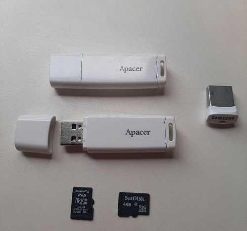 Флешки usb по 32гб и samsung 64гб