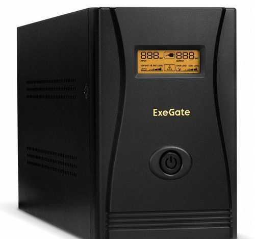 Ибп ExeGate SpecialPro SMART LLB-2200.LCD.AVR.4SH.RJ 2200VA/1300W, LCD, AVR, 4*Schuko, RJ45/11, мета