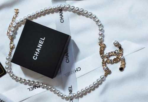 Chanel колье Шанель люкс цепь премиум