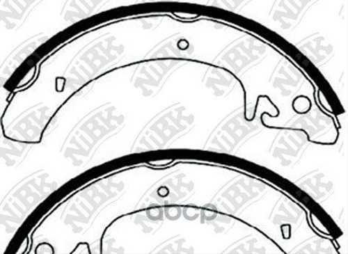 Колодки тормозные барабанные FN0511 NiBK