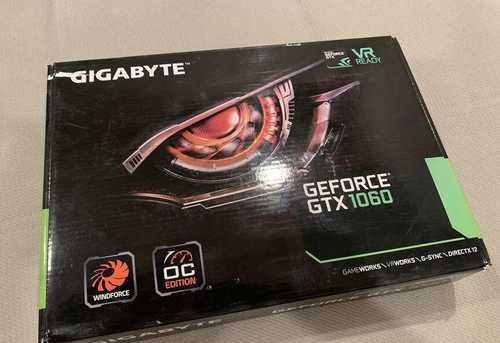 Видеокарта Geforce gtx 1060 6gb gigabyte