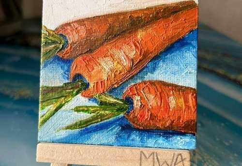 Картина на магните Морковь