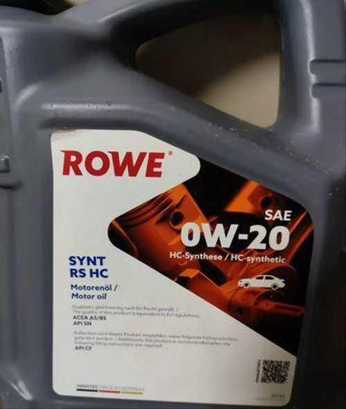 Rowe hightec synt RS HC 0W20, 5л