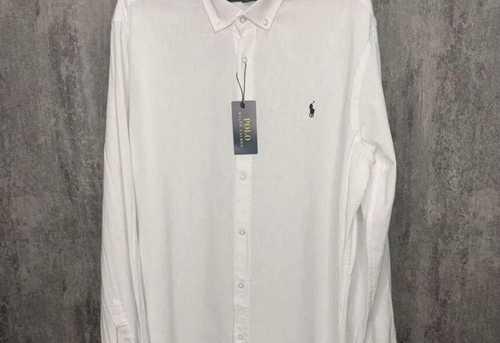 Рубашка polo ralph lauren белая мужская