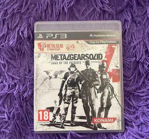 Диск metalgearsolid 4