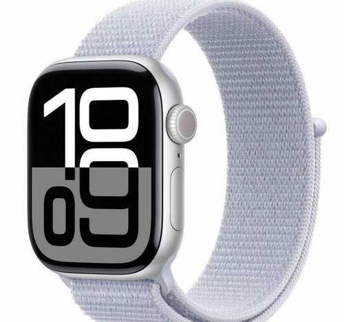 Смарт-часы Apple Watch Series 10 GPS Cellular 46 мм Silver Aluminium Case with Blue Cloud Sport Loop