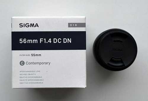 Объектив Sigma 56mm f/1.4 DC DN Fujifilm
