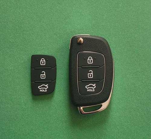 Корпус ключа Hyundai, KIA + запасная кнопка
