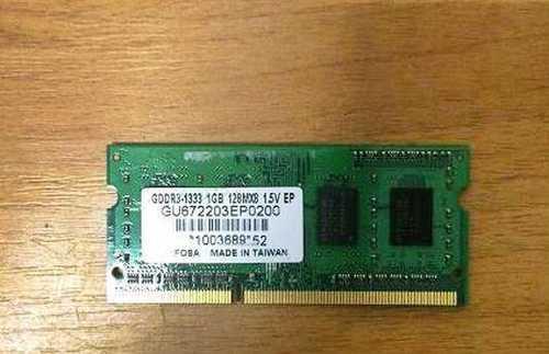 RAM SO-dimm Unifosa DDR3 1024/10600/1333