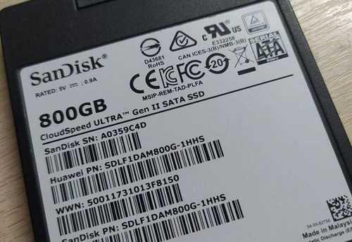 Новый серверный SSD 800GB SanDisk