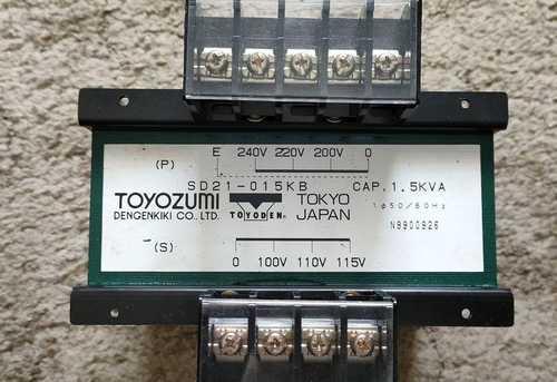 Понижающий трансформатор Toyozumi SD21 1.5KVA