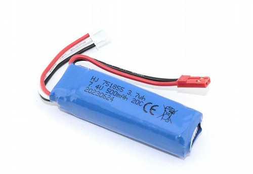 Аккумулятор Li-Pol 7.4v 751855 500mah разъем JST