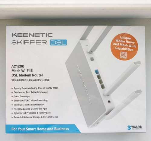 Wi-Fi Роутер Keenetic Skipper DSL KN-2112 Новый