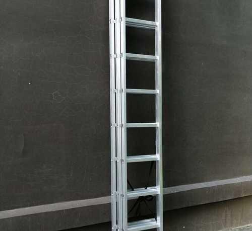 Лестница алюминиевая трёхсекционная 3х9