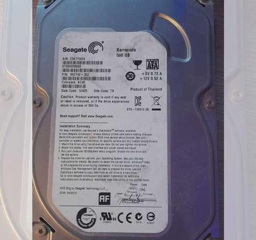 Жесткий диск 500гб Seagate barracuda