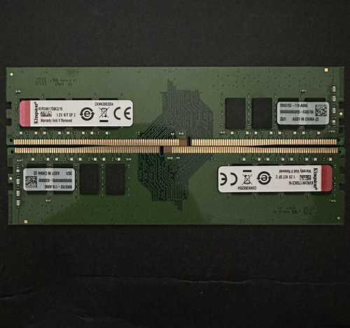 Оперативная память DDR 4 2x8 Kingston