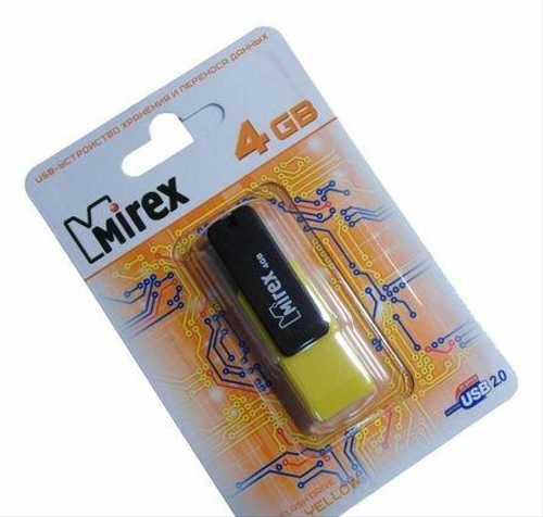USB флешка 4GB Mirex City Yellow