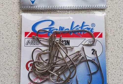 Крючки Gamakatsu LS-5213N №2 серебро (25 штук)