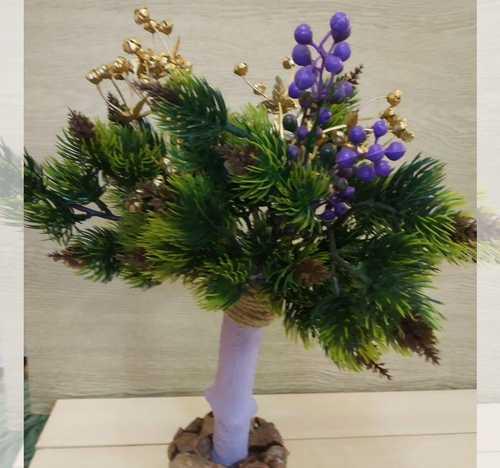 Бонсай сувенирный сиреневый