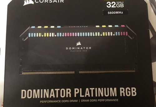 Corsair Dominator Platinum RGB DDR5 32Gb Новая