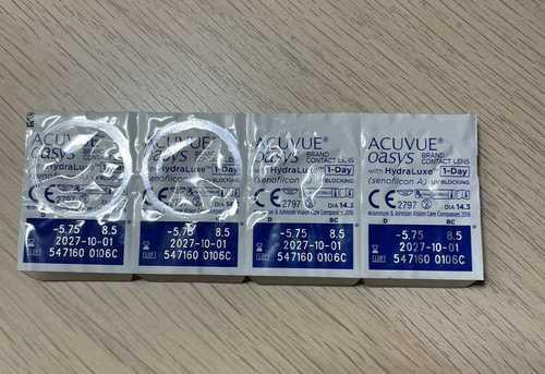 Линзы acuvue oasys with HydraLuxe -5,75