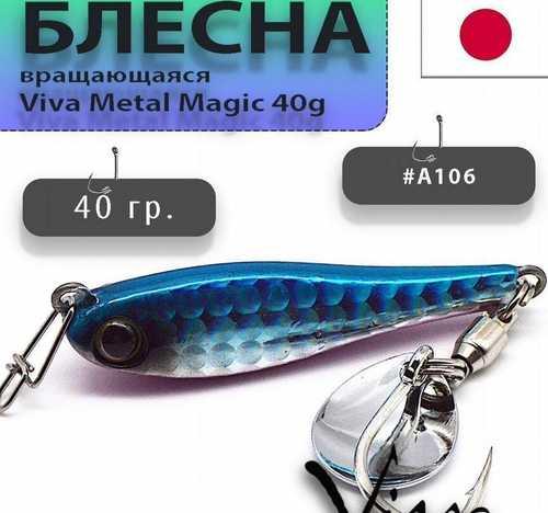 Вращающиеся блёсны - Viva Metal Magic Shore 40g #A