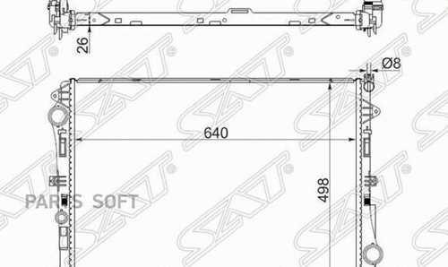 Радиатор охлаждения Мерседес S класс W222