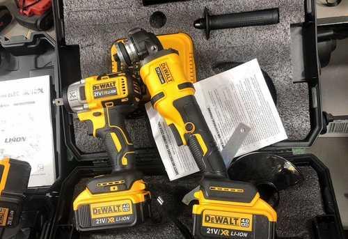 Аккумуляторная болгарка125мм+гайковерт dewalt DC21