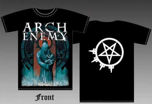 Хлопковая футболка Arch Enemy черная.Новая