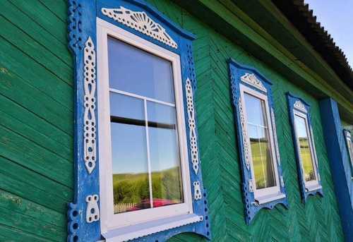 Пластиковые окна в деревянный дом, дачу, район