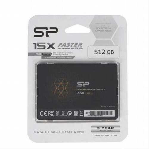 512 гб 2.5 SATA SSD Silicon Power Ace A58