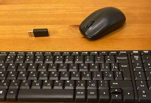 Беспроводная клавиатура и мышь logitech MK220