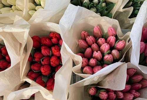 Тюльпаны на праздник к 8 марта опт сборка букета