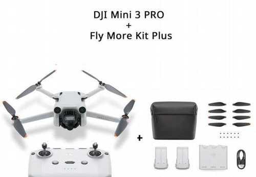 DJI mini 3 pro (новый) + Fly More Kit Plus (47мин)