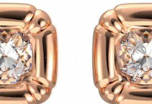 Серьги пусеты-гвоздики Swarovski Dulcis