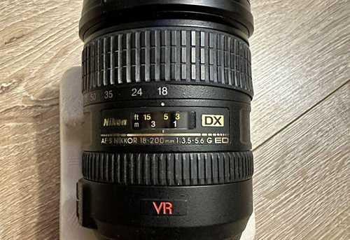 Объектив Nikon 18-200mm f/3.5-5.6G IF-ED AF-S VR D