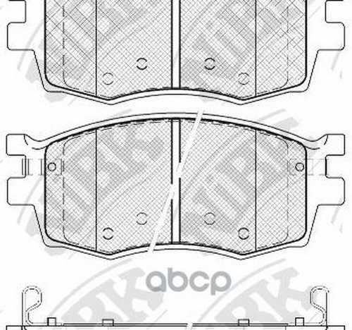 PN0435-nibk колодки дисковые передние Kia Rio II